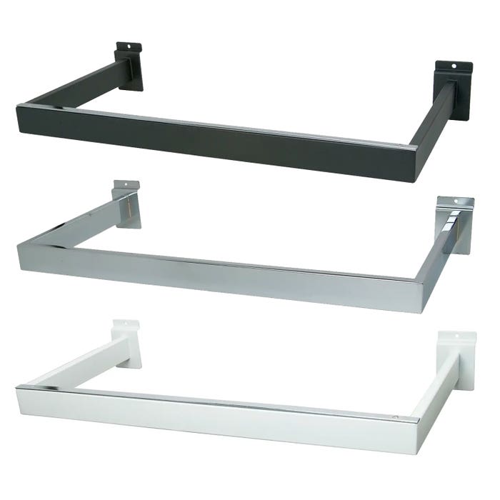 Slatwall U-Bar Rectangular Tubing - Display Group Inc