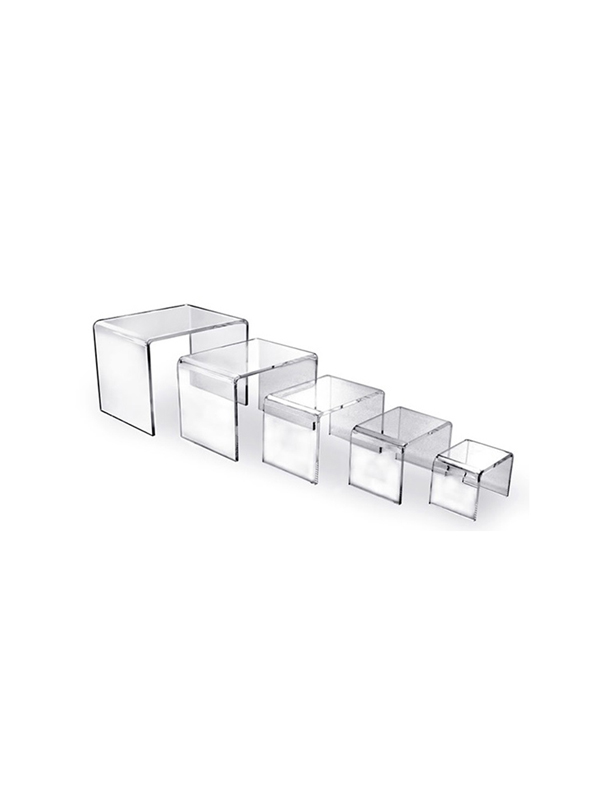 Set of 5 Acrylic Display Risers - Display Group Inc