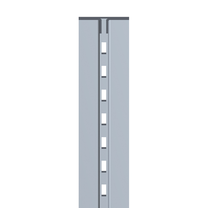 Recessed Wall Standard, 1/2" Slot, 1" OC. - Display Group Inc