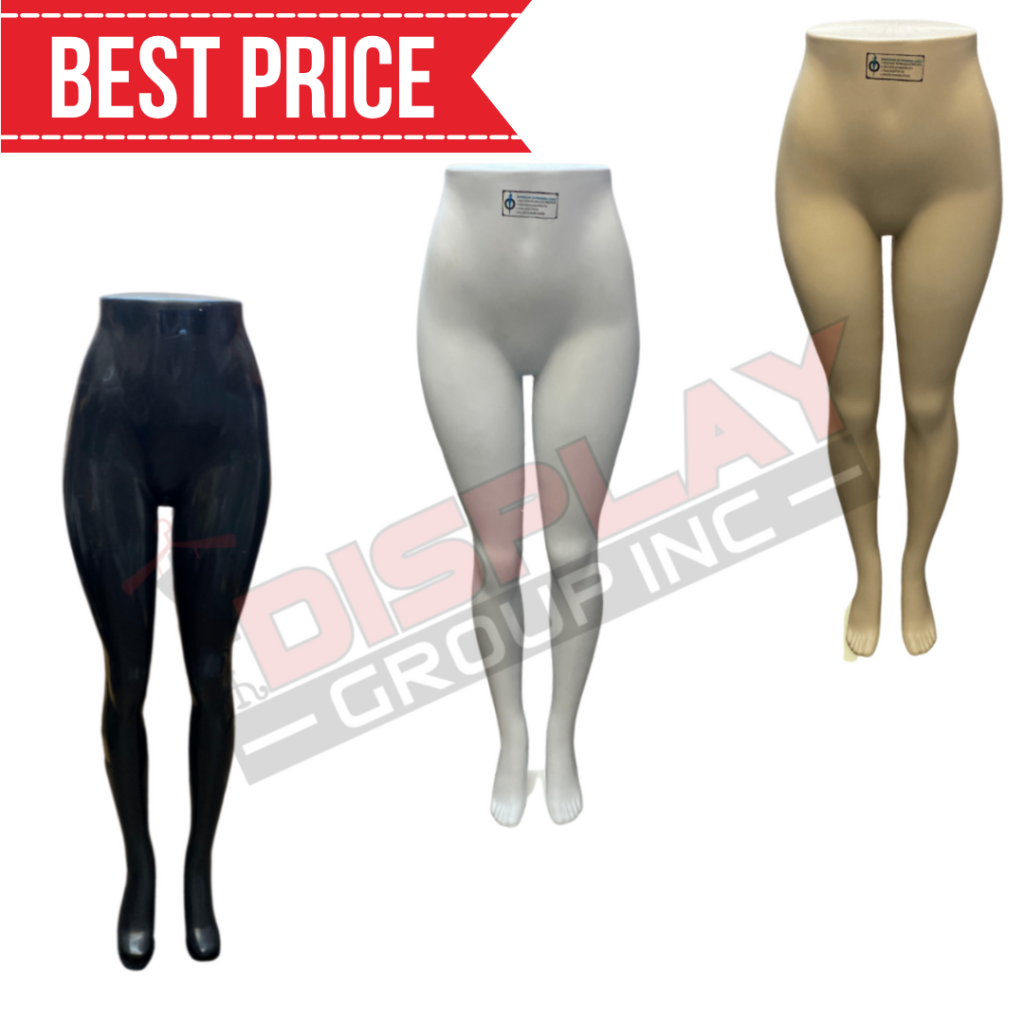 Female Straight Pose Brazilian Leg Form - Display Group Inc