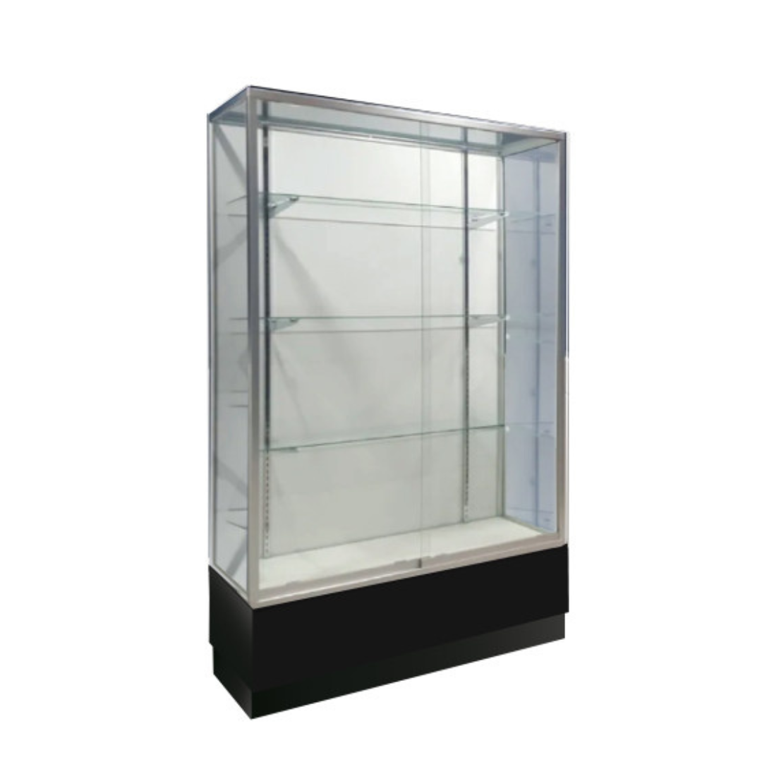 Silver Extra Vision Wall Showcase - Display Group Inc