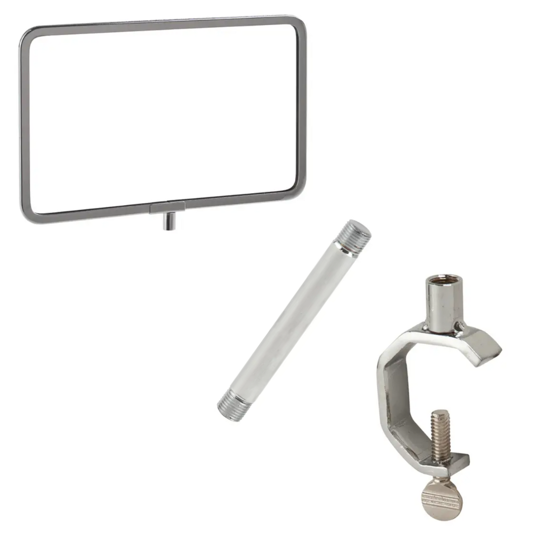 Rounded Corner Sign Holder w/ Stem for Tubing