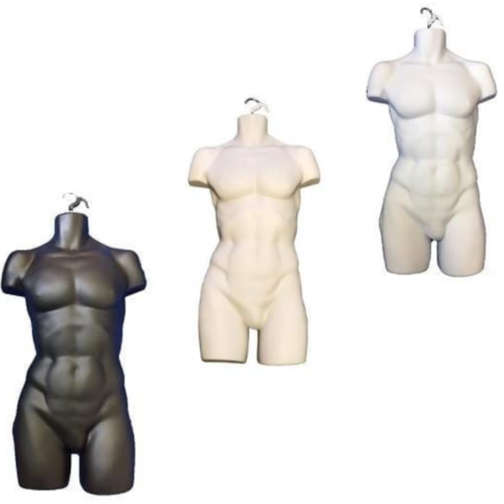 Hanging Male Bust Form - Display Group Inc