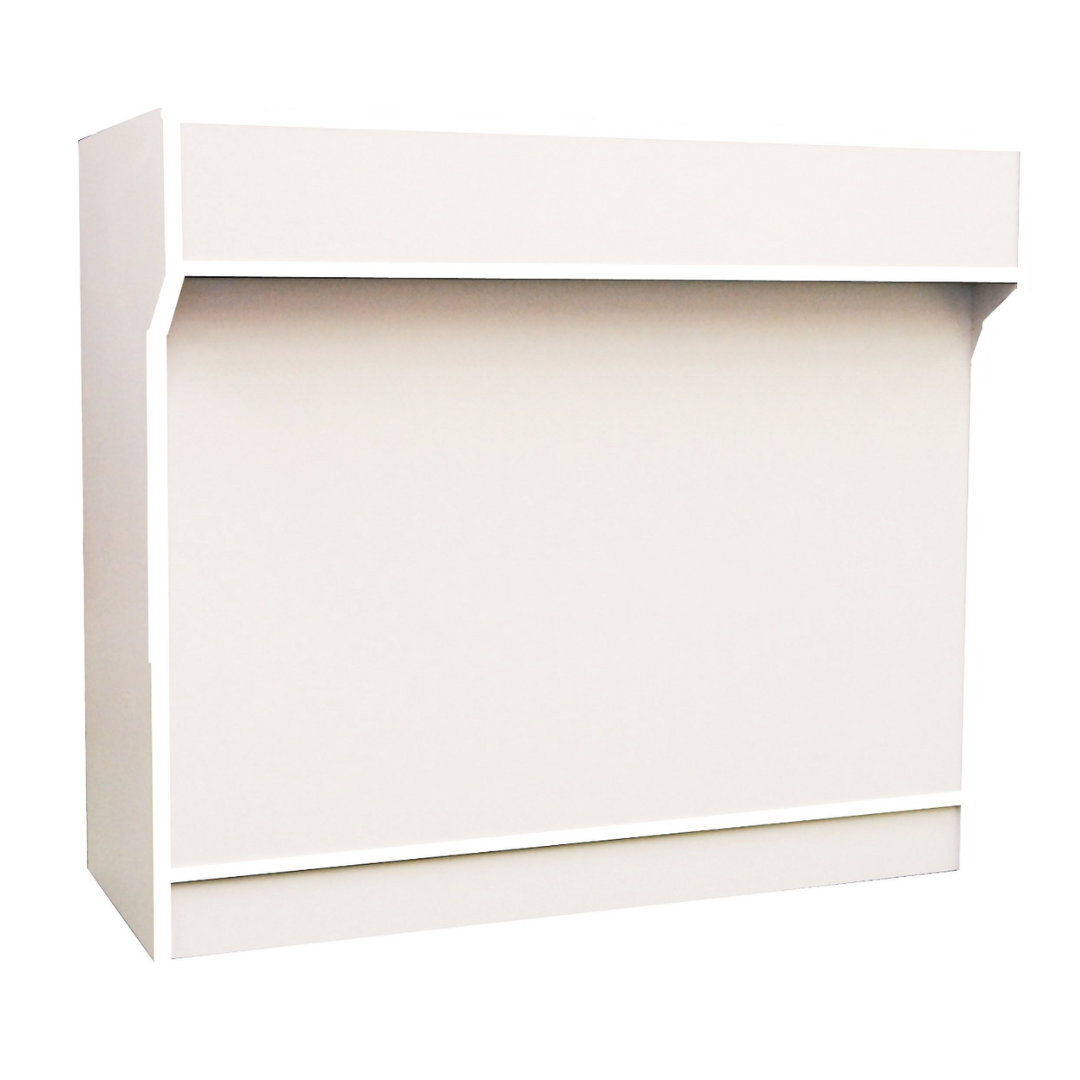 Reception/Ledgetop Counter, White – Display Group Inc