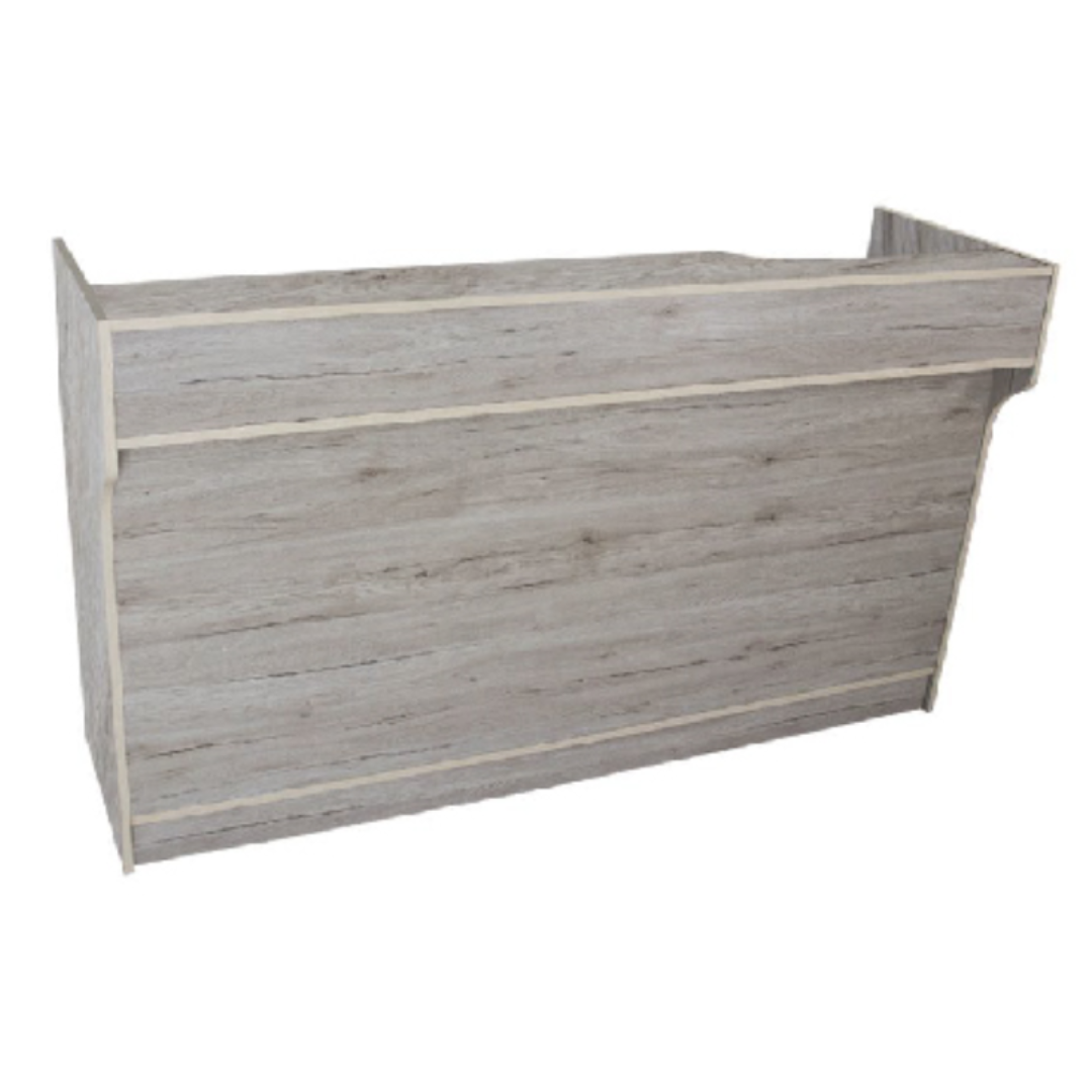 Reception/Ledgetop Counter, Barnwood - Display Group Inc