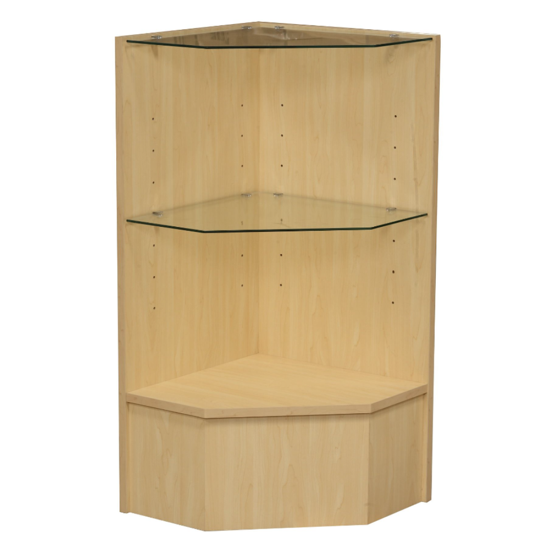 Pentagon Corner Unit, Maple - Display Group Inc