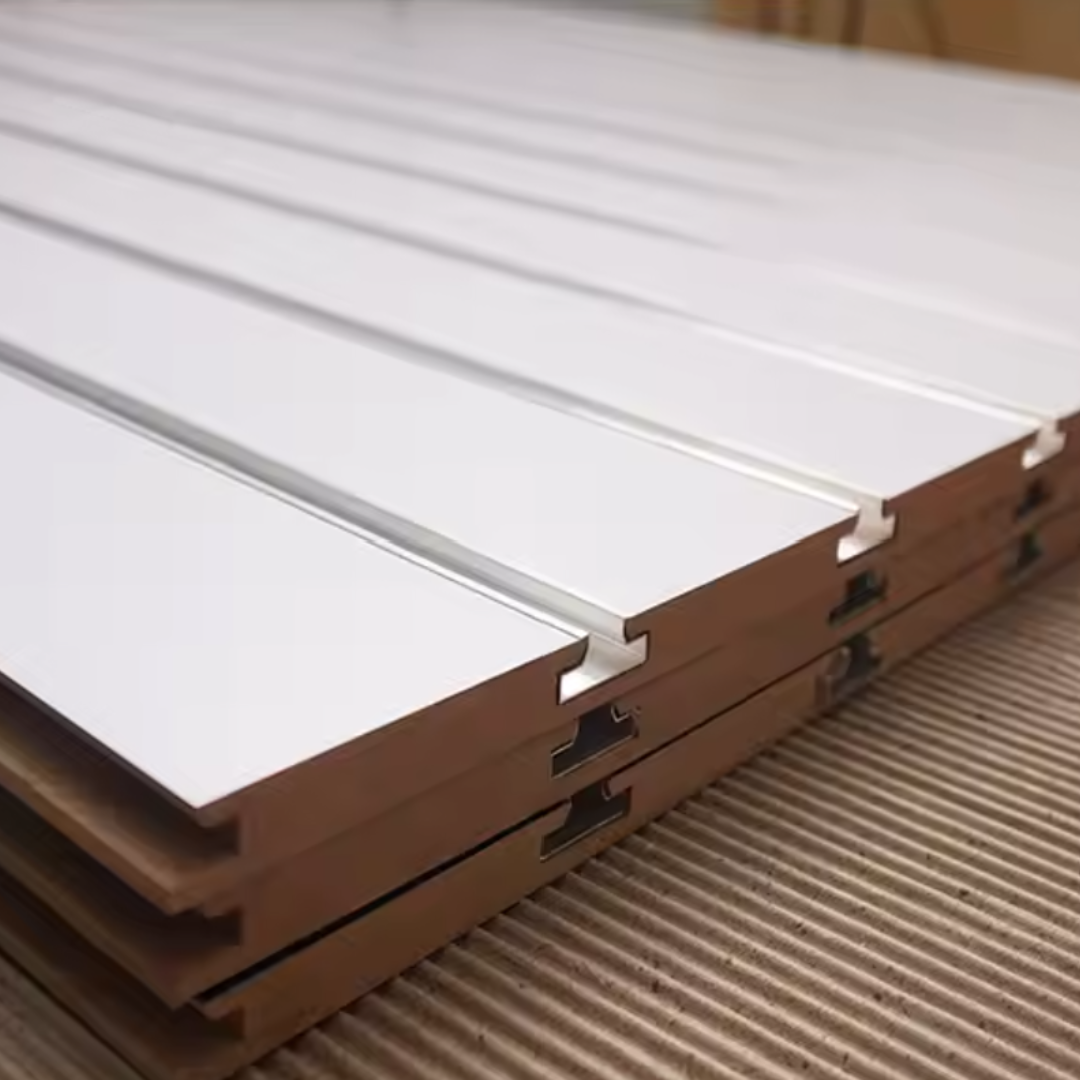 4-Piece Versatile Slatwall Panel Set – Creates 4′ x 8′ Display Sheet ...